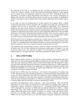 Case study of Adidas on Twitter | PDF