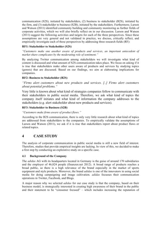 Case study of Adidas on Twitter | PDF