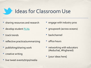 Twitter in the Classroom | PPT