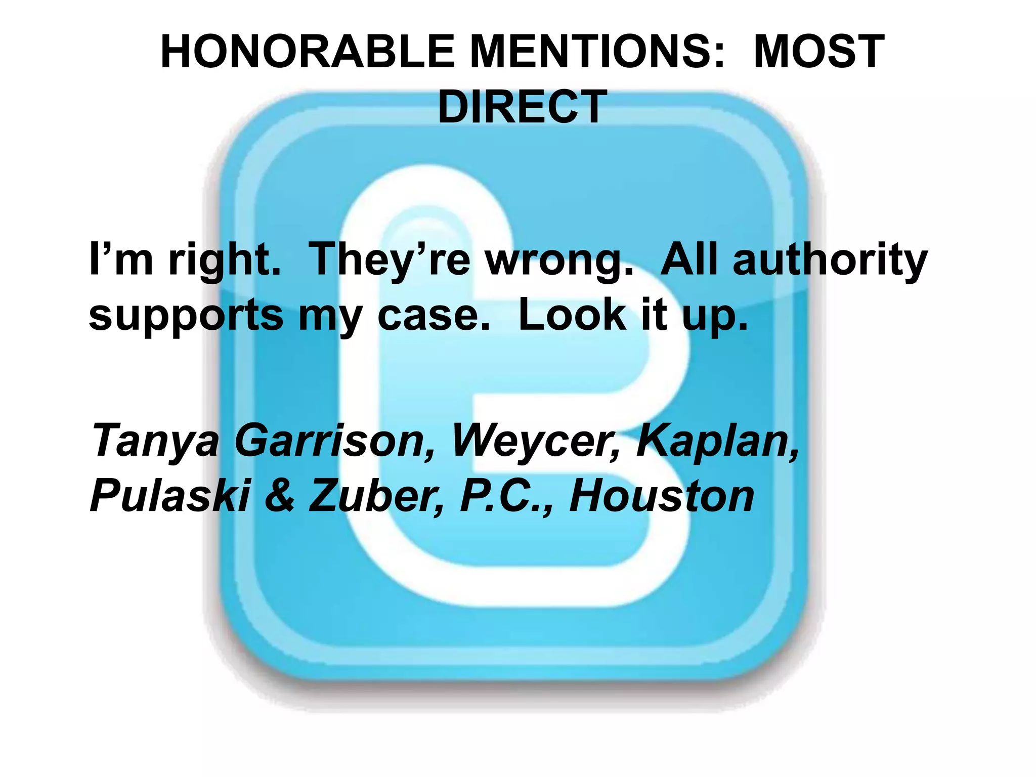 Twitter Brief Competition Winners | PPT