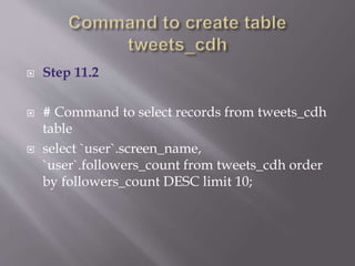 Twitter data analysis using apache flume | PPT