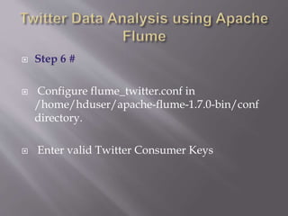 Twitter data analysis using apache flume | PPT