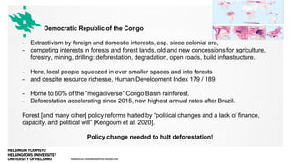Discourse coalitions and deforestation politics in DRC: a twitter ...