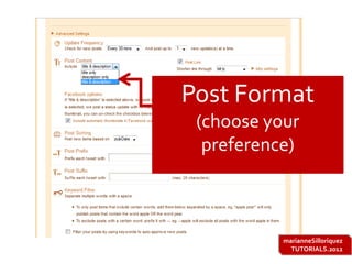 Twitterfeed tutorial
