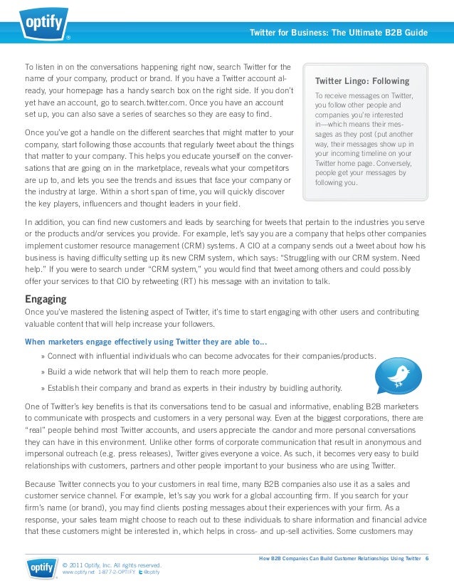 Twitter for business the ultimate B2B guide