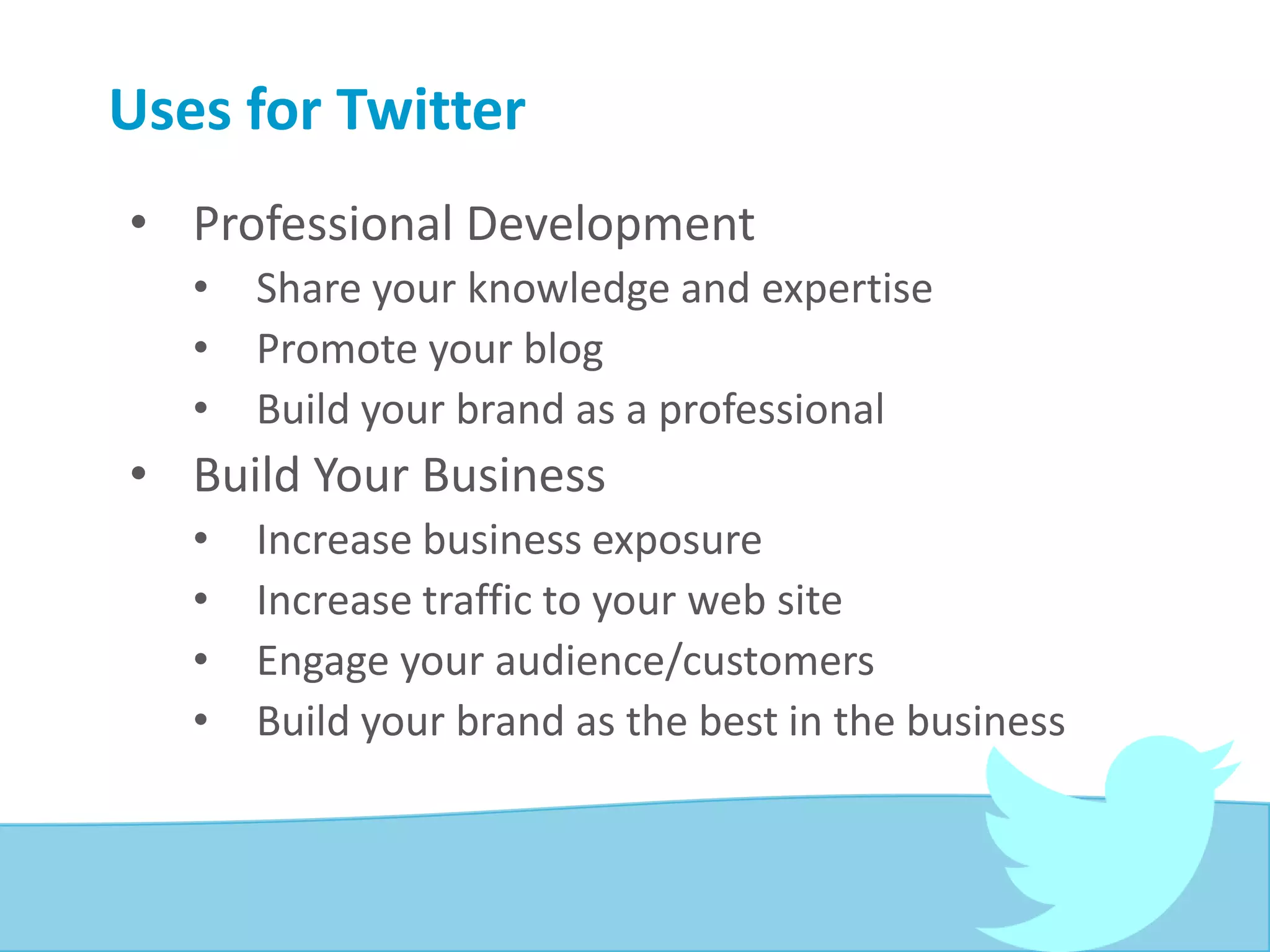 Twitter for Professionals | PPTX