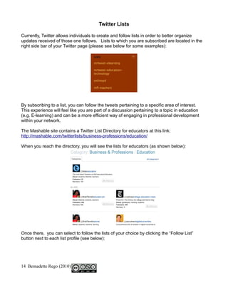 Twitter for teachers a professional development tool | PDF