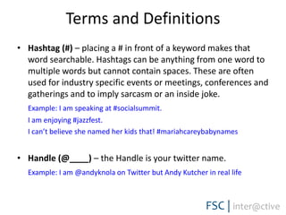 Twitter glossary | PPT