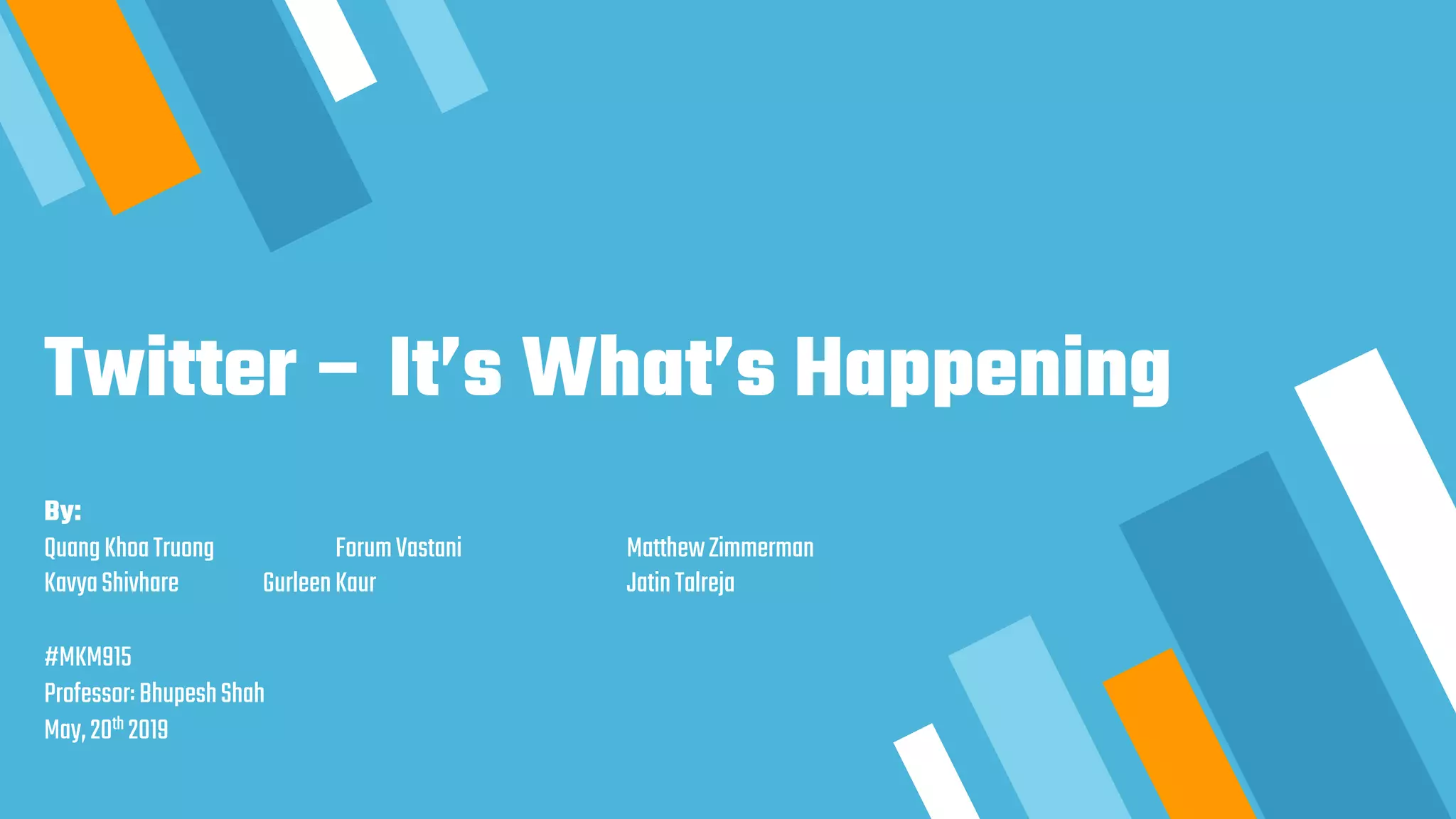 Twitter group presentation | PPT