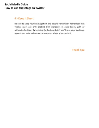 Twitter guide outline | PDF