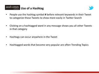 Twitter Hashtag Pptx Internet Computing