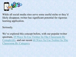 10 Reasons Twitter works in the Classroom | PPTX