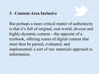 10 Reasons Twitter works in the Classroom | PPTX