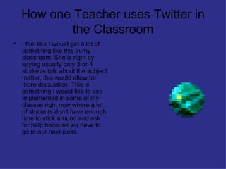 Twitter In The Classroom | PPT
