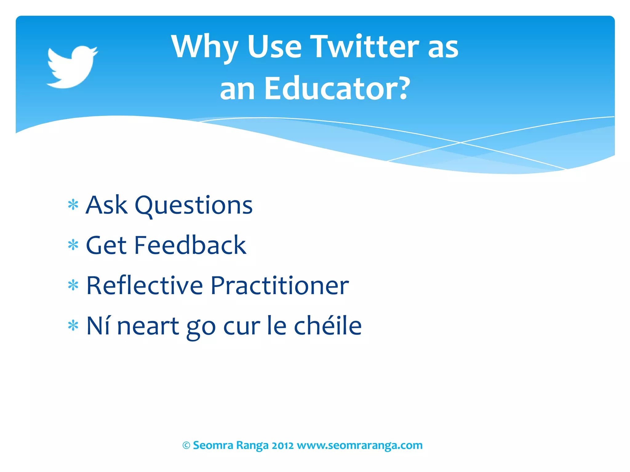 Twitter in the classroom | PPT