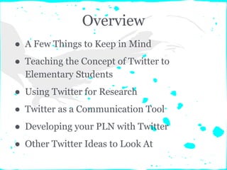Twitter in the classroom | PPTX