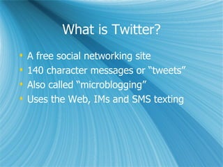 Twitter Intro | PPT