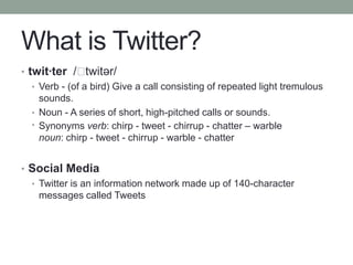 Twitter intro | PPT