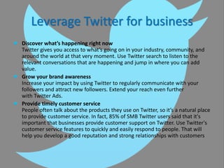 Twitter management | PPTX