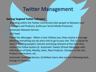 Twitter management | PPTX