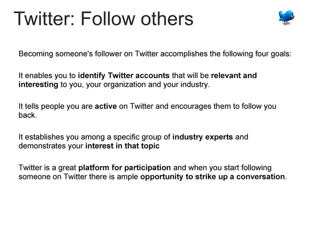 Twitter Starter Guide: How to, tips and instructions | PPT