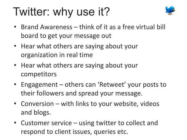 Twitter Starter Guide: How to, tips and instructions | PPT
