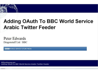BBC World Service Twitter OAuth Perl | PPTX