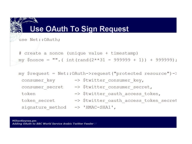 Twitter oauth | PPTX