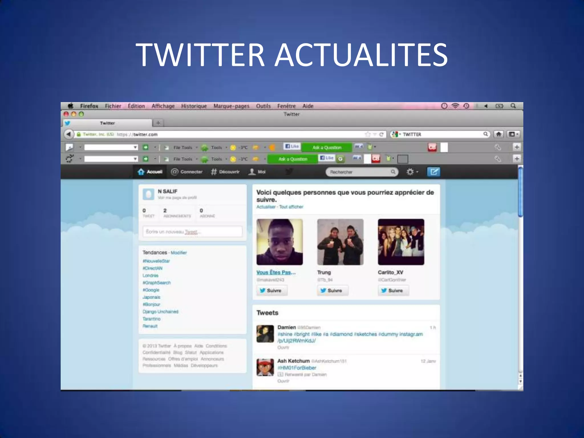 TWITTER POWERPOINT | PPTX | Social Networking | Internet