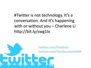 Twitter presentation | PDF