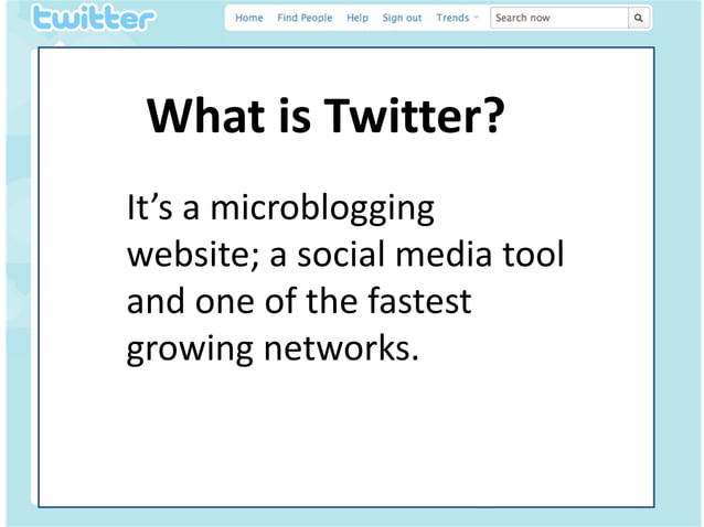 Twitter presentation | PPT