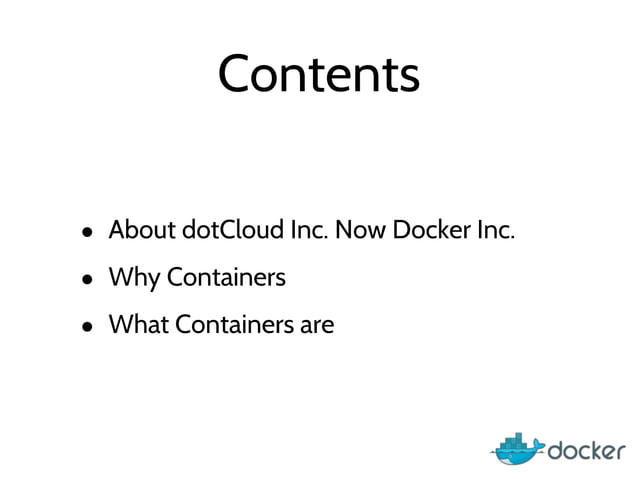 Introduction to Docker I Docker Workshop @ Twitter | PPT