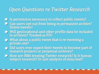 The Ethics of Twitter Research: A Topology of Disciplines, Methods and ...