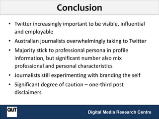 Journalistic Branding on Twitter: An Exploratory Study of Australian ...