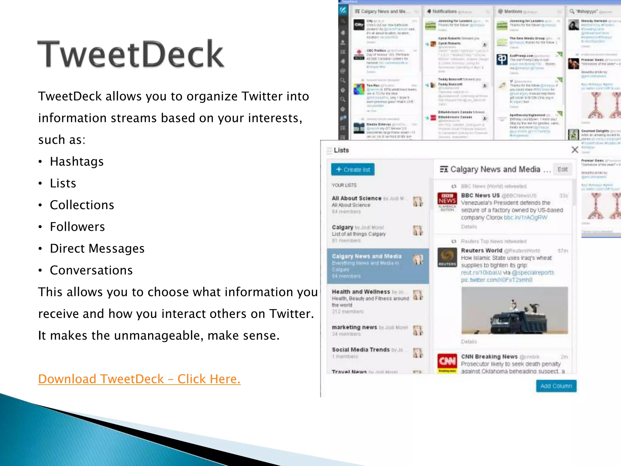 Twitter Information Management | PPTX