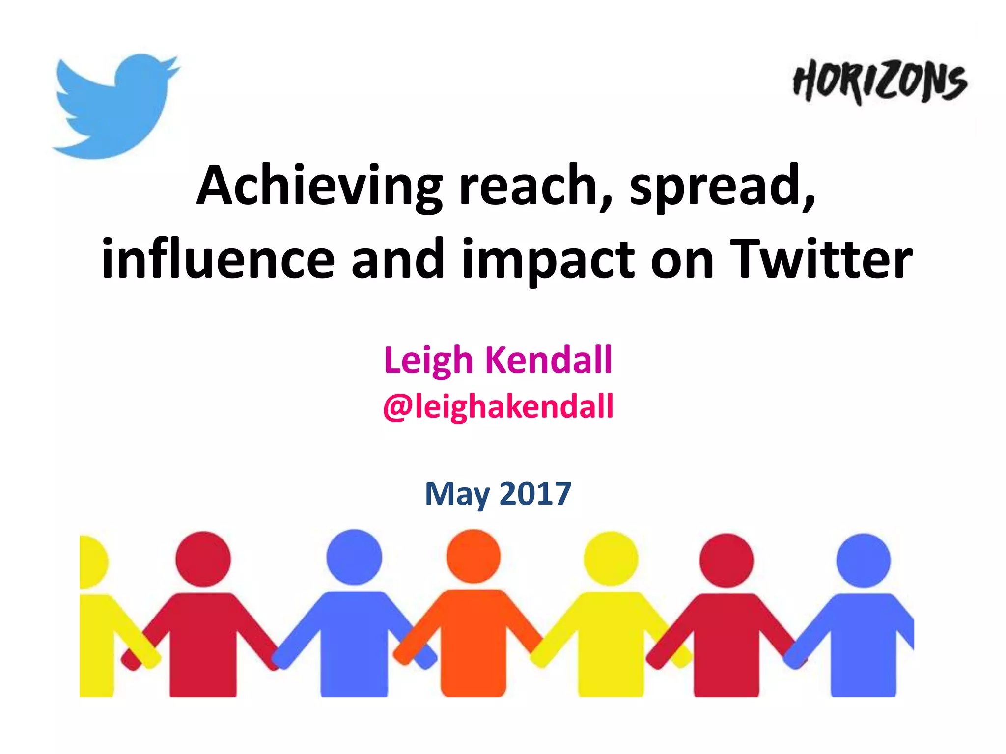 Achieving Reach, Spread, Influence, and Impact on Twitter | PPT