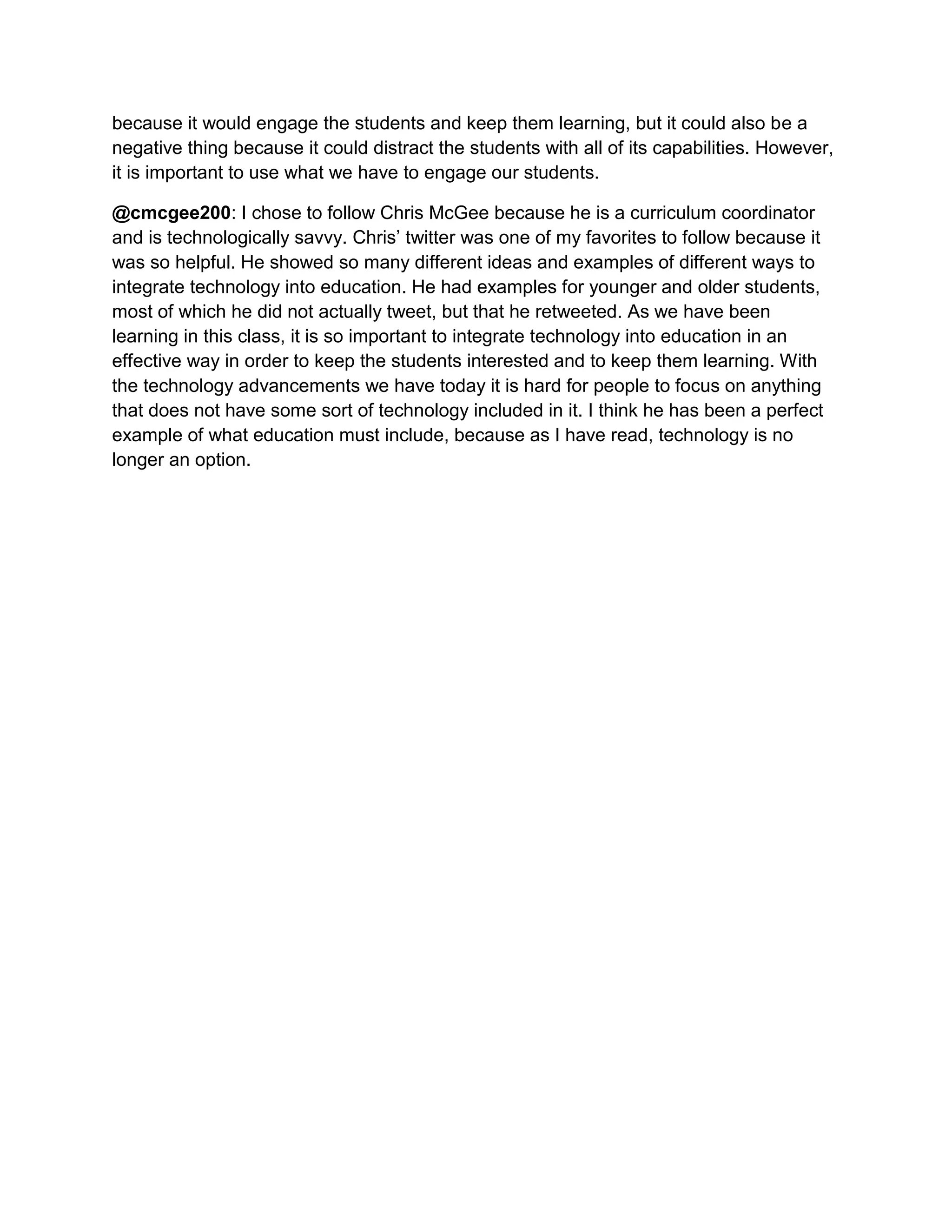 Twitter Reflections | PDF