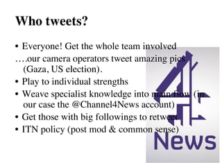 Twitter reporting, by Anna Doble and Jenny Rigby | PPT