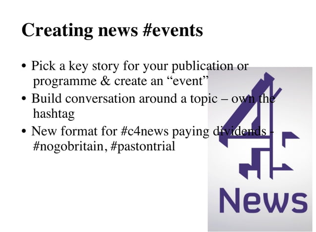 Twitter reporting, by Anna Doble and Jenny Rigby | PPT