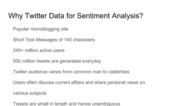 Twitter sentiment analysis