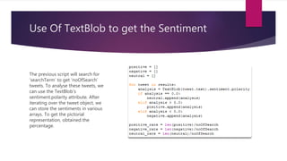 Twitter sentiment analysis (Project) | PPTX