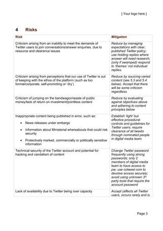 Twitter strategy for government departments | PDF