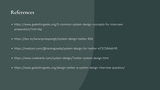 Twitter System Design | PDF