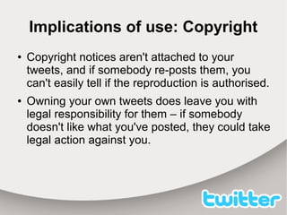 Twitter terms of service and privacy policy analysis | PPT