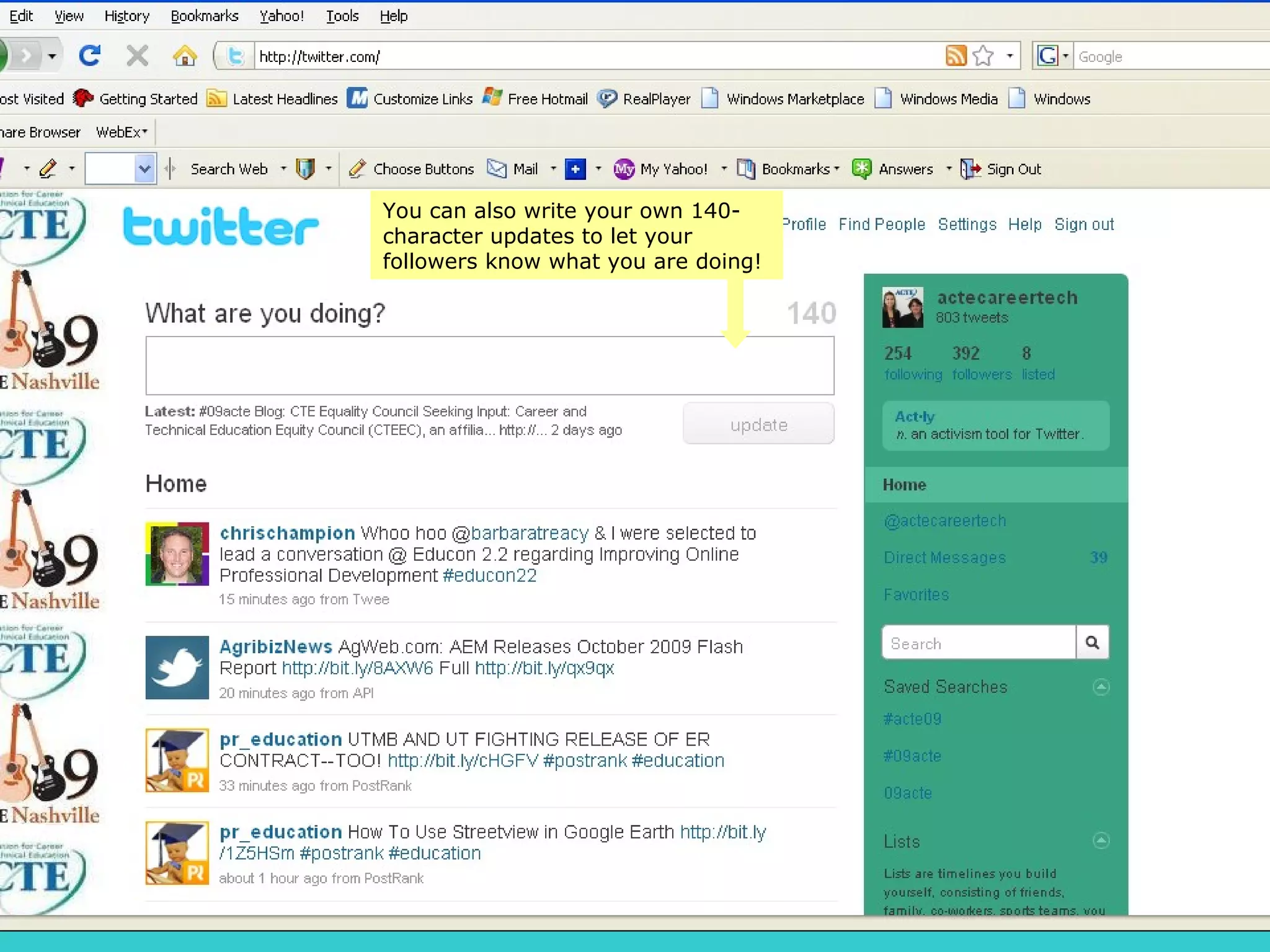 Twitter tutorial old | PPT | Internet | Computing