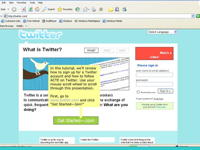 Twitter tutorial old | PPT