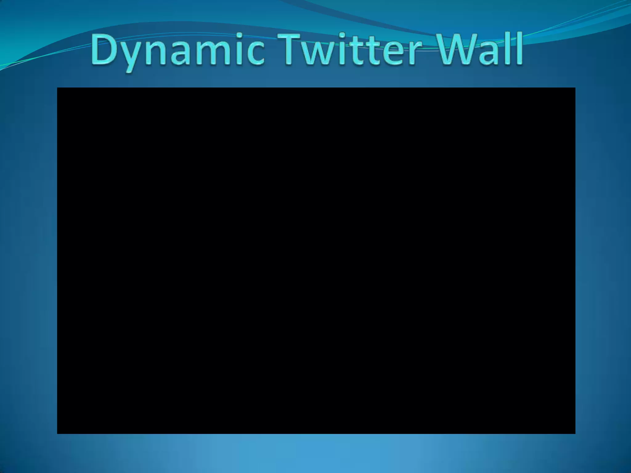 Twitter wall | PPTX