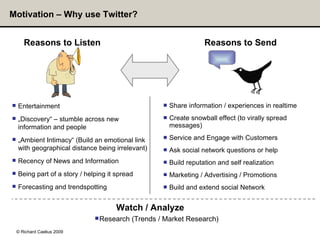 Business uses of Twitter | PPT