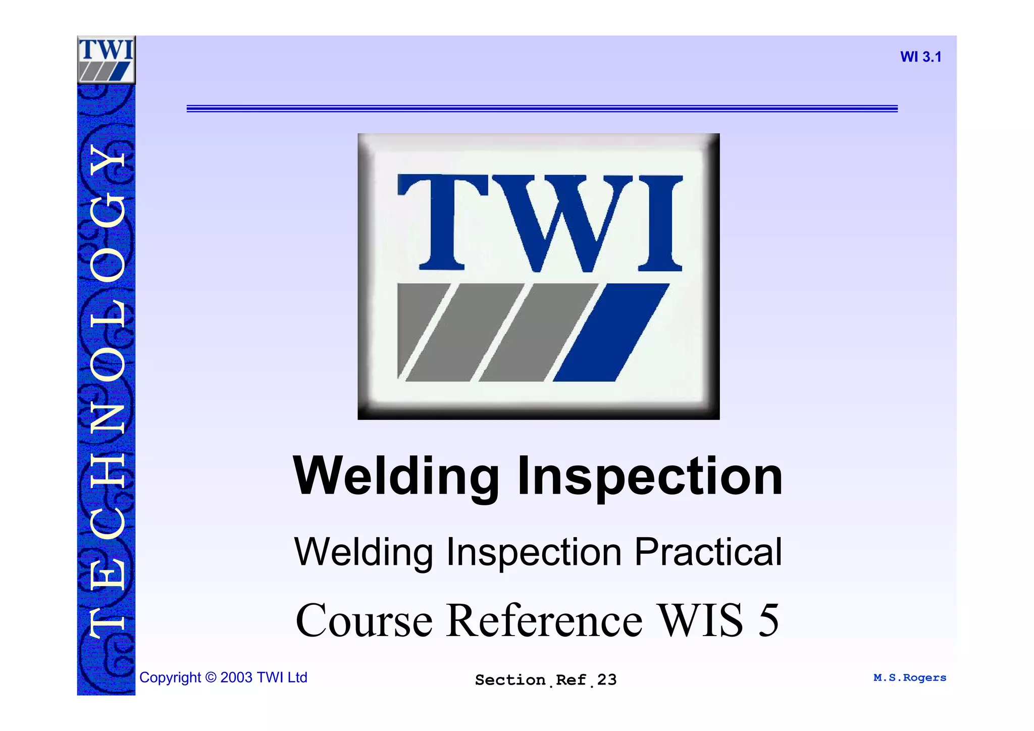 Twi welding training_6 | PDF