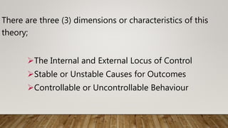 The Attribution theory | PPT